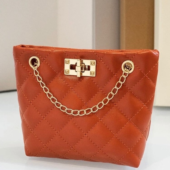 Bags | Twist Lock Quilted Square Bag New | Poshmark